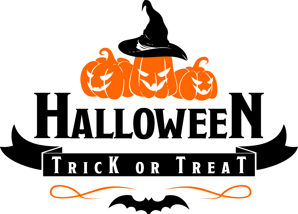 Onlinelabels Clip Art Halloween Trick Or Treat Logo